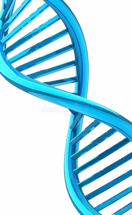 Stylized DNA double Helix stock illustration. Illustration of biology ...