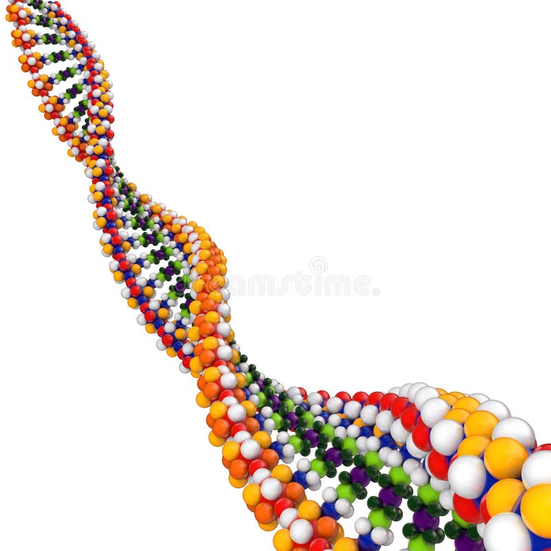 DNA 3d concept stock illustration. Illustration of technology - 20080785