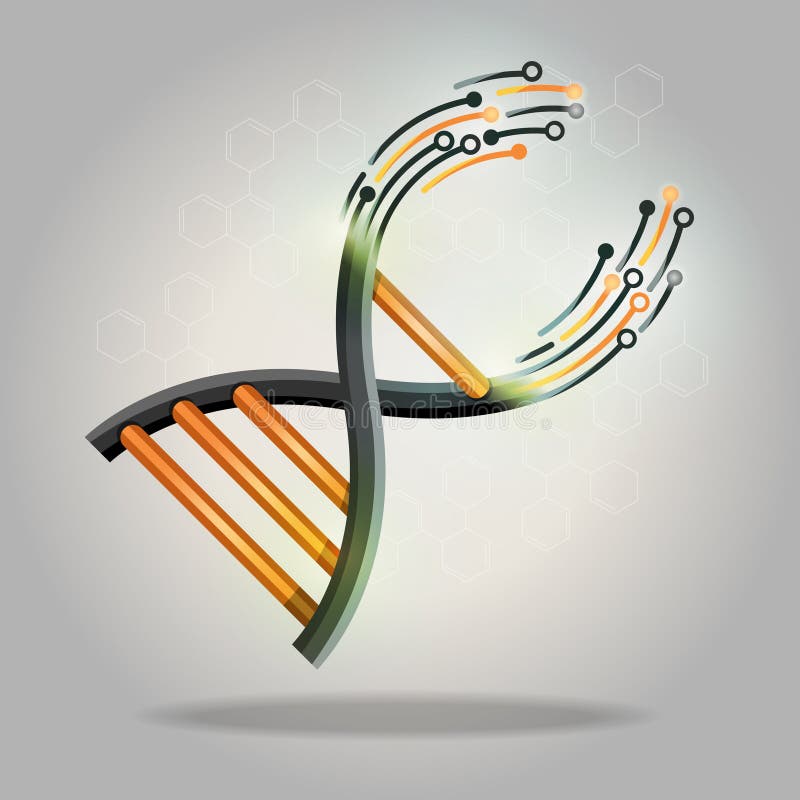 Dna ilustracja wektor. Ilustracja złożonej z ewolucja - 65749366