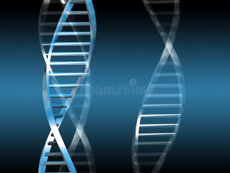 Stylized DNA double Helix stock illustration. Illustration of biology ...