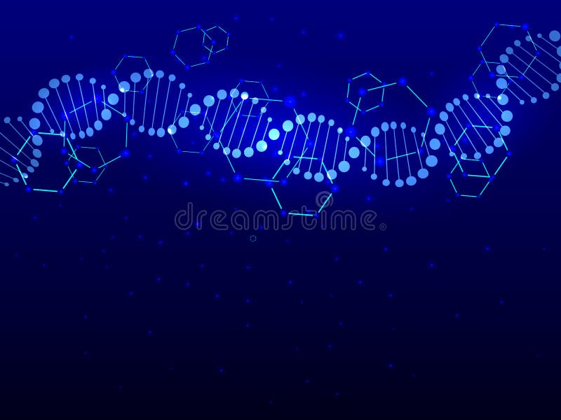 DNA Abstract Background. Vector Illustration for Poster or Banner Stock ...
