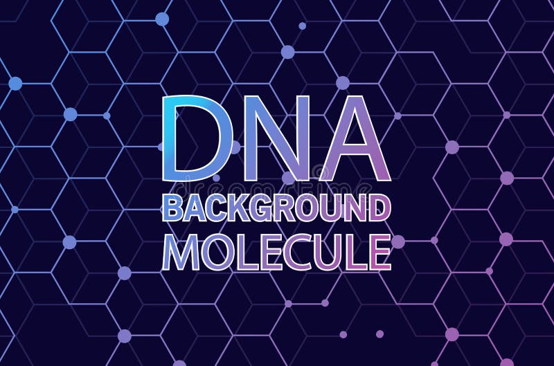 DNA Abstract Geometric Background, Layout in A4 Set Technology Brochure ...