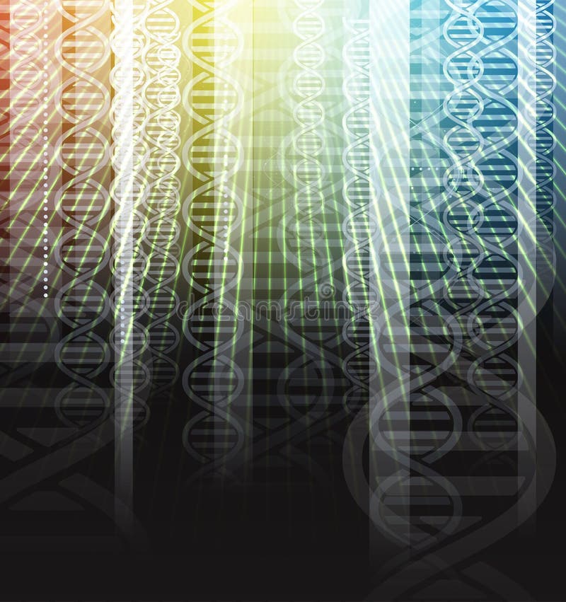 DNA Abstract Icon and Element Collection. Futuristic Technology Stock ...