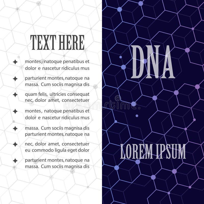 DNA Abstract Image of Molecules Containing Genetic Code with Biological ...