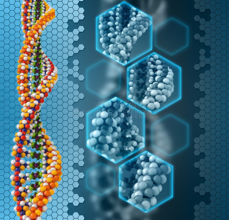 DNA Analysis concept stock illustration. Illustration of pattern - 20081057