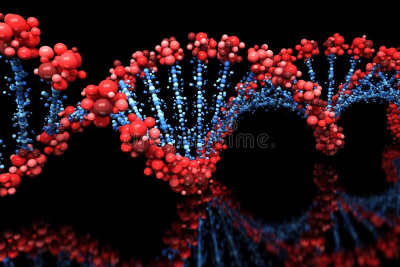 Abstract Vector DNA Structure. Medical Science Background Stock ...