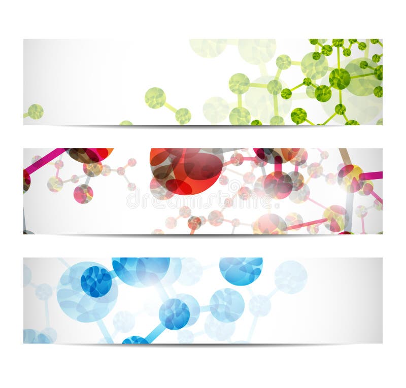 Dna banner stock vector. Illustration of atom, color - 26278497