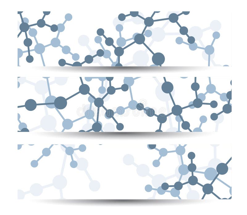 Dna Banner for Your Design. Stock Vector - Illustration of molecule ...