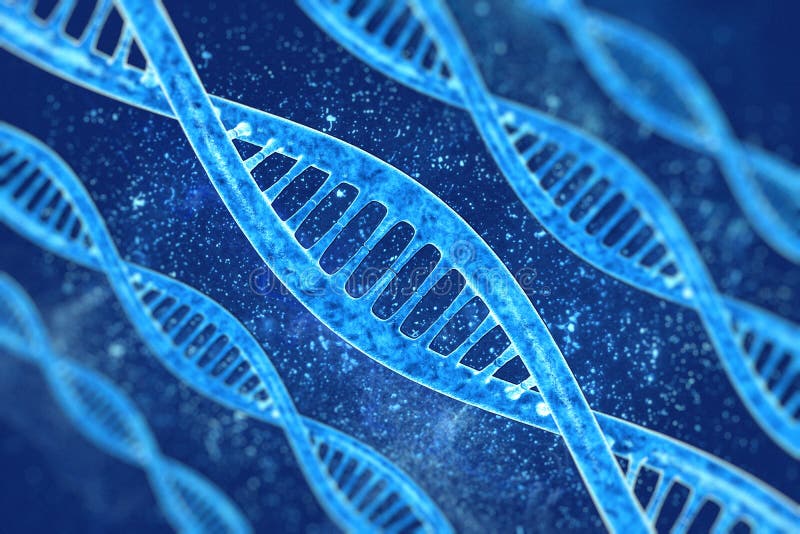 DNA in Beautiful Background Stock Illustration - Illustration of ...