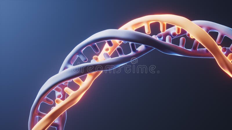 DNA with Biological Concept, 3d Rendering Stock Video - Video of spiral ...