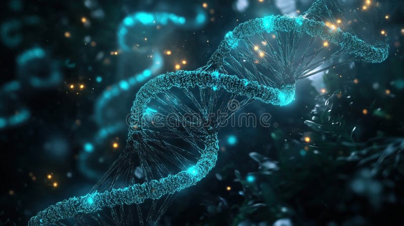 DNA with Biological Concept Stock Image - Image of blue, medicine ...