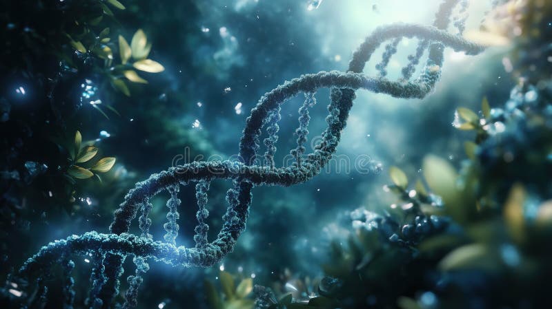 DNA with Biological Concept Stock Photo - Image of chromosome, datum ...