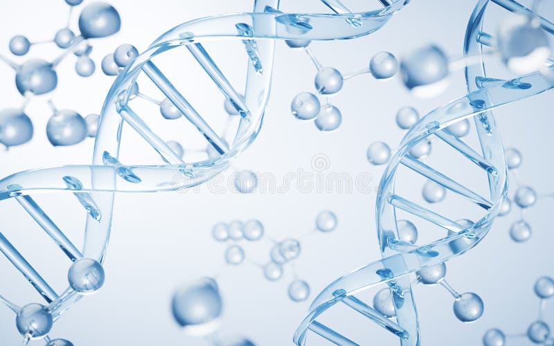 DNA and Biology Concept, 3d Rendering Stock Illustration - Illustration ...