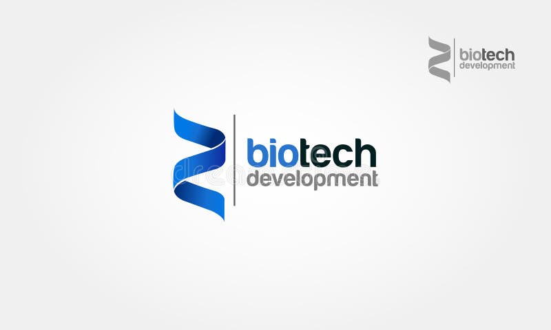 Biotech Development Vector Logo Template. Stock Vector - Illustration ...