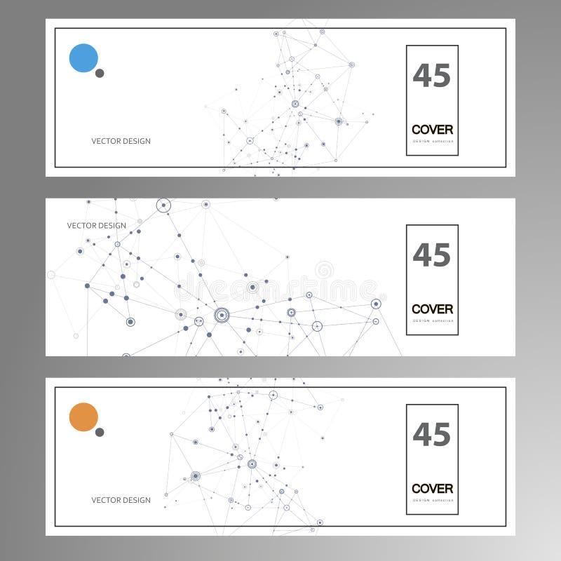 DNA Biotechnology Abstract Structure. Vector Cover Design Template ...