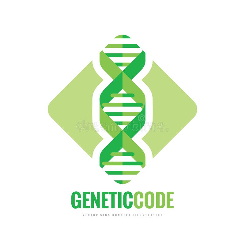 DNA Genetic Code Colorful stock illustration. Illustration of genome ...