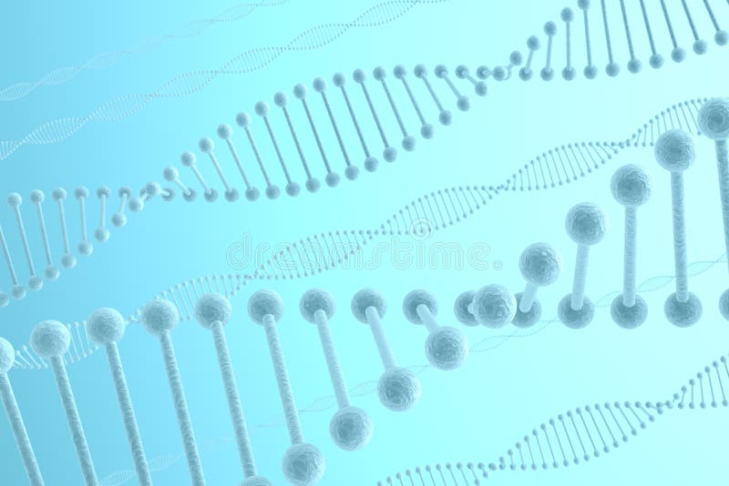 DNA Blue Background stock illustration. Illustration of blue - 20256342
