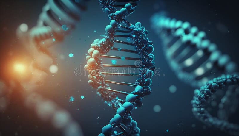 DNA, Cell Illustration, Generative Ai Stock Illustration - Illustration ...