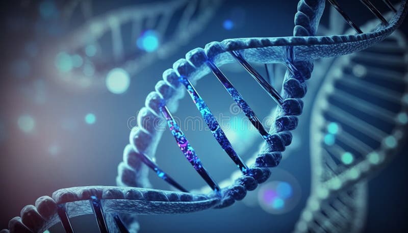 DNA, Cell Illustration, Generative Ai Stock Illustration - Illustration ...