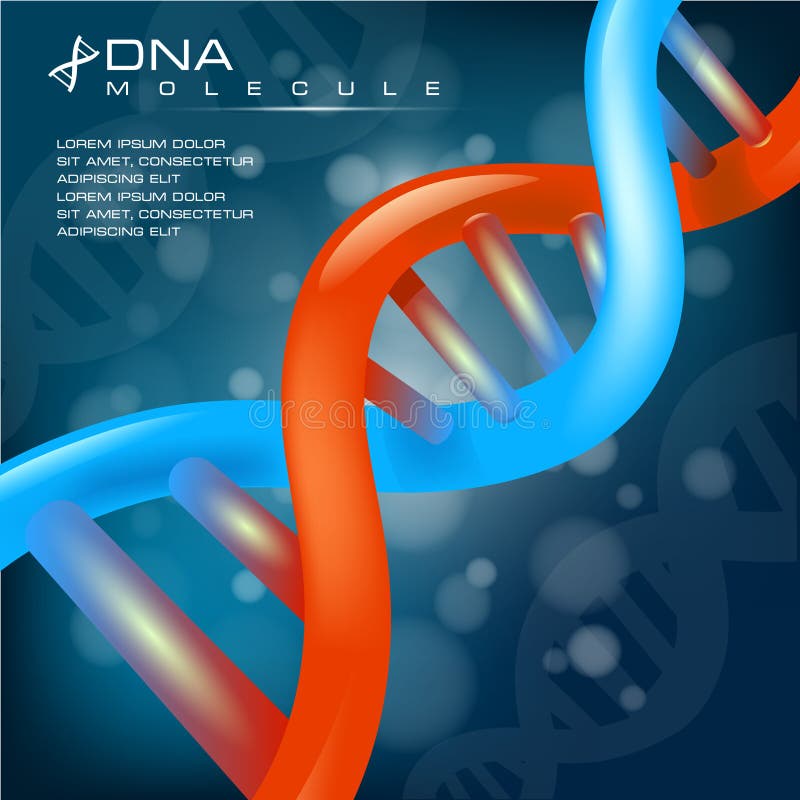 Dna Cell Molecule Background Vector Background. Stock Vector ...