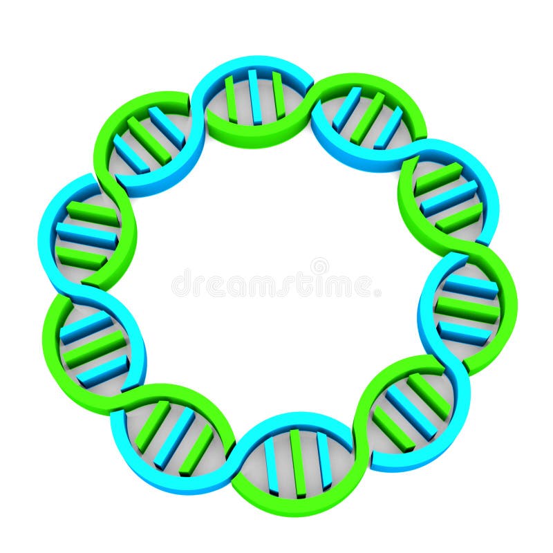 DNA chain in 3d stock illustration. Illustration of medical - 30964043