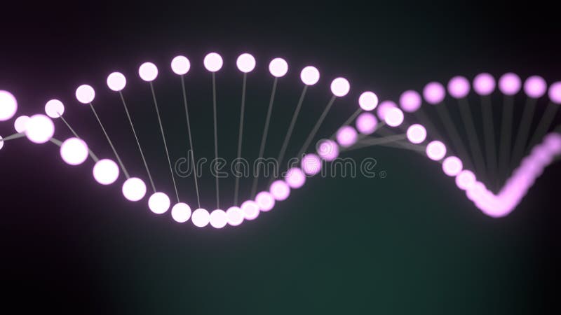 DNA Chain. Genetics. Medical and Technology Concept. 3D Render. Stock ...