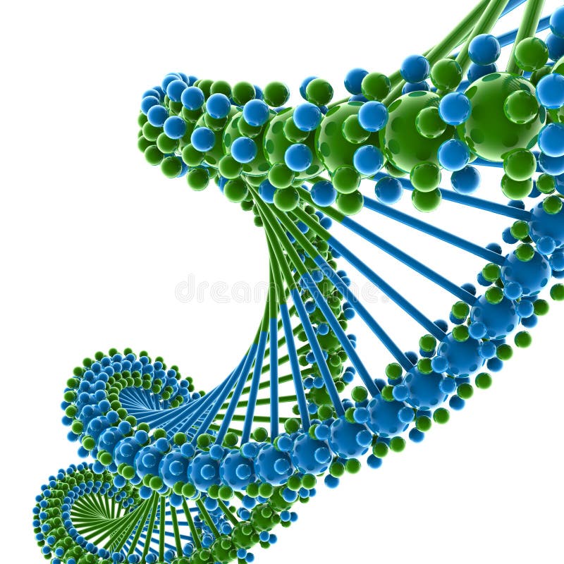 DNA chain stock illustration. Illustration of medicine - 34484086