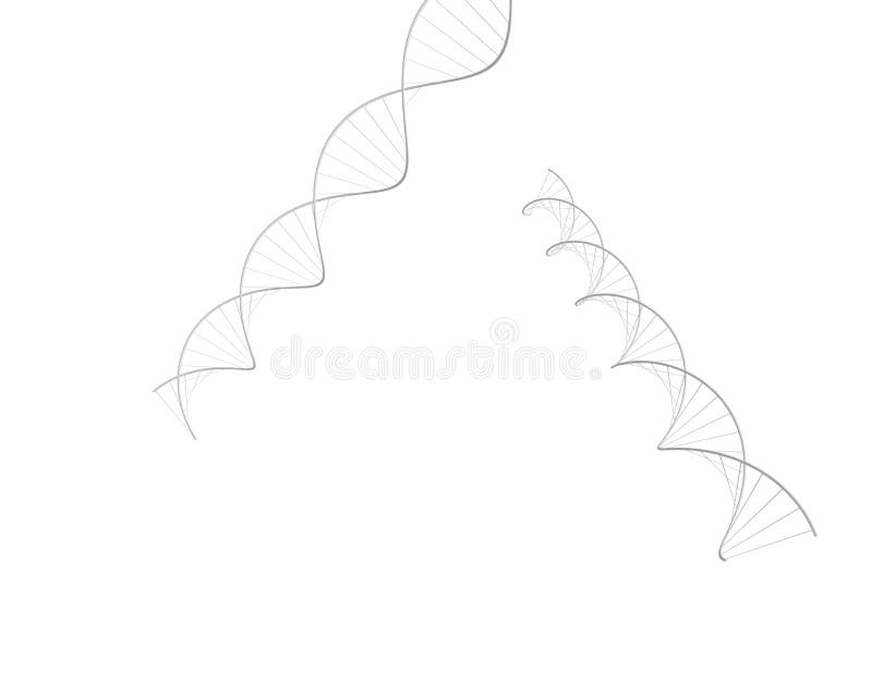 Lattice Dna Chain Illustration 3d Rendering Stock Illustration ...