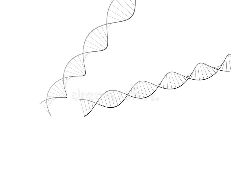 Lattice Dna Chain Illustration 3d Rendering Stock Illustration ...
