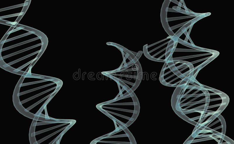 Lattice Dna Chain Illustration 3d Rendering Stock Illustration ...
