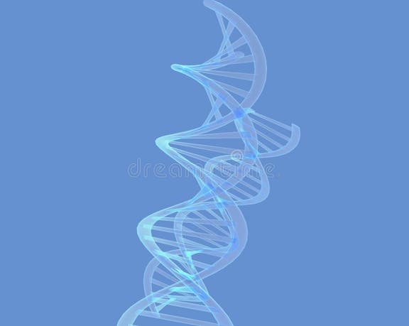 Lattice Dna Chain Illustration 3d Rendering Stock Illustration ...