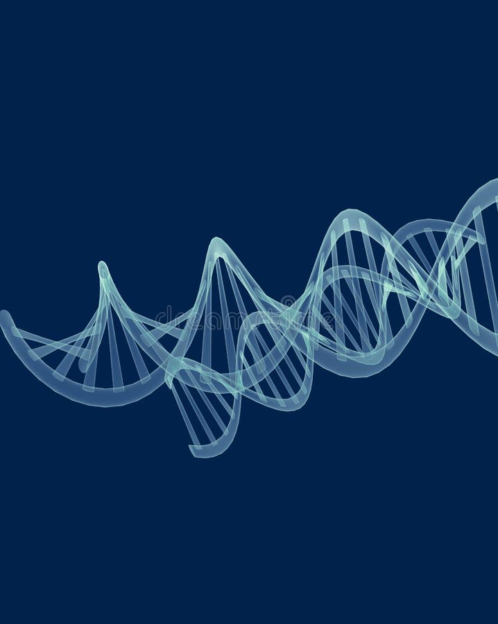 Lattice Dna Chain Illustration 3d Rendering Stock Illustration ...