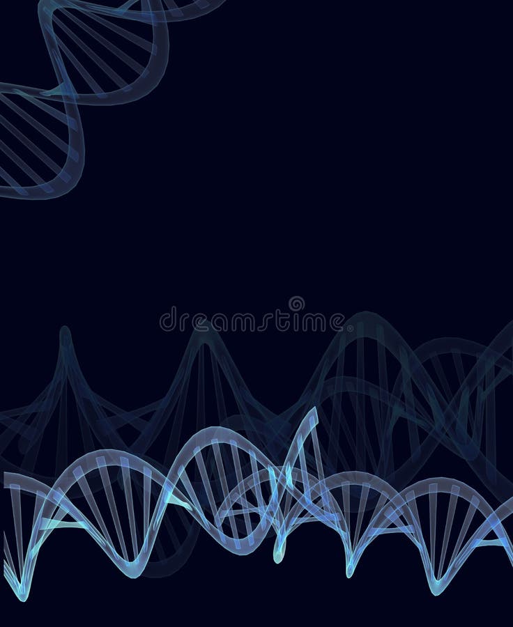 Lattice Dna Chain Illustration 3d Rendering Stock Illustration ...