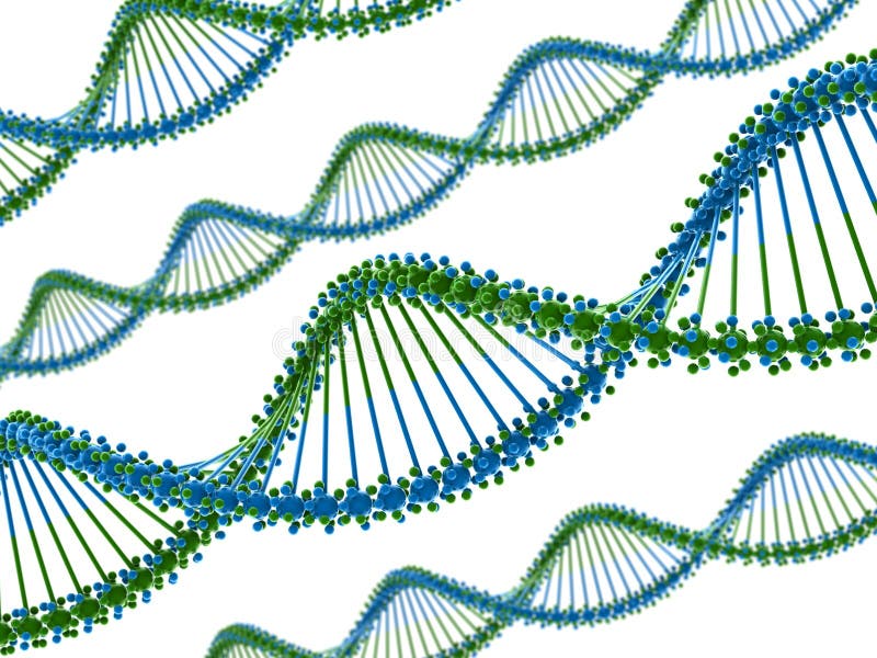 DNA chains stock illustration. Illustration of life, information - 51728227