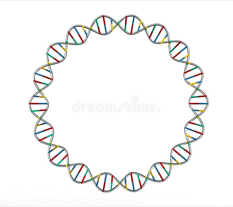 DNA, Genetic Icon - Circle Background Stock Vector - Illustration of ...