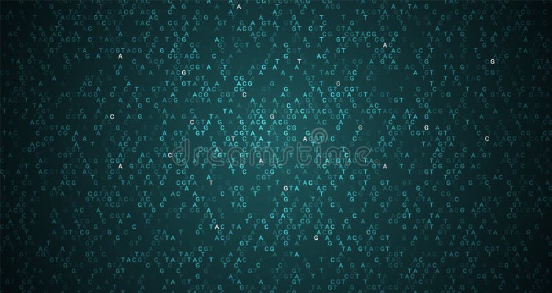 DNA Code Data Background. Abstract Agct Genetic Medical Genomic Human ...