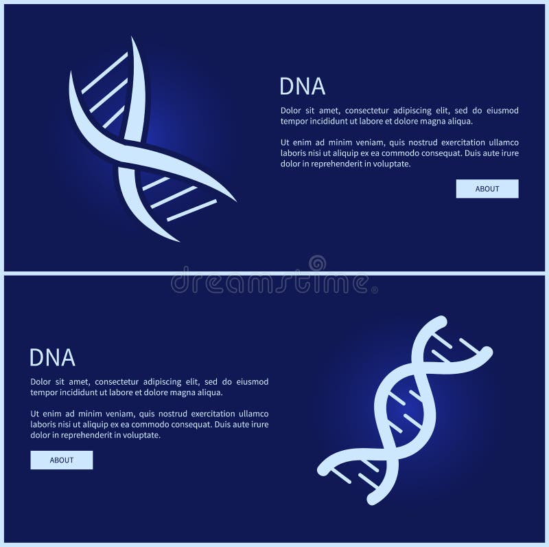 DNA Collection of Web Pages Vector Illustration Stock Vector ...