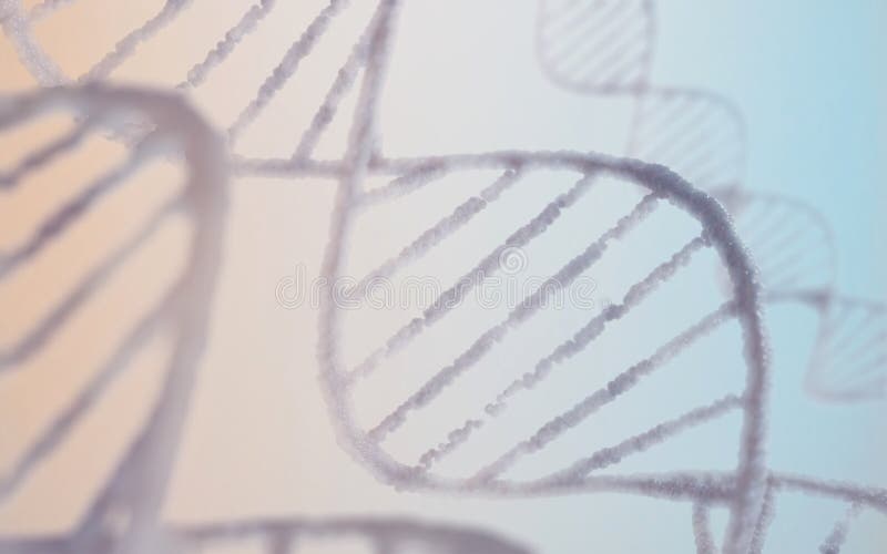 DNA Complex Spiral Structure Stock Illustration - Illustration of ...