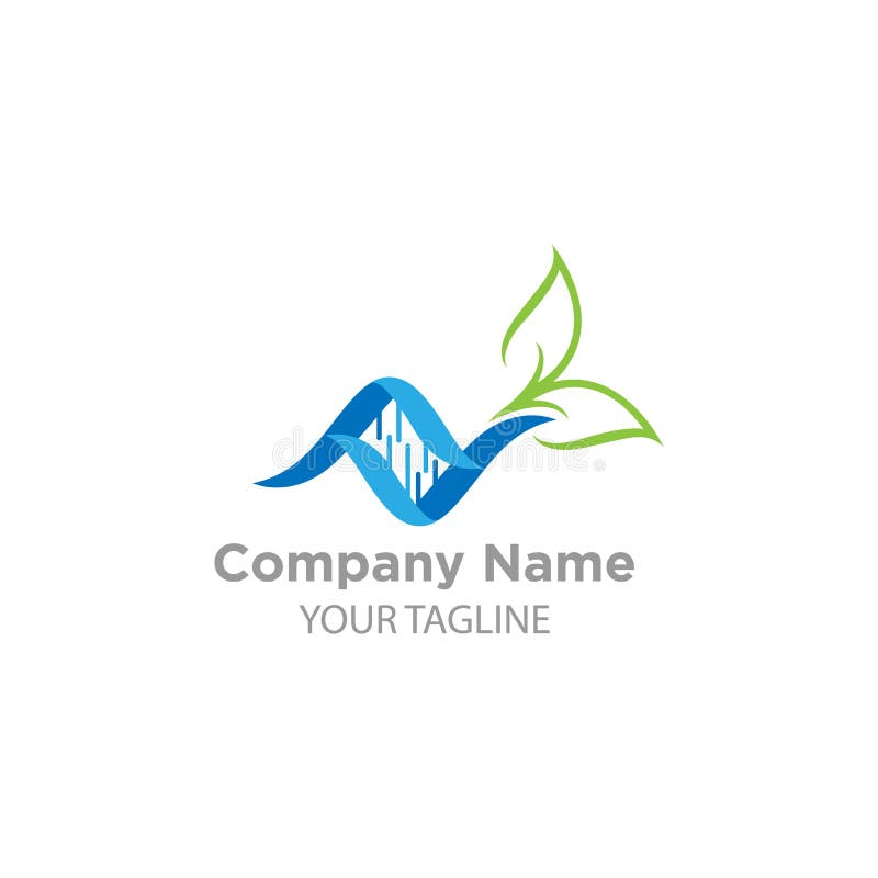 DNA Concept Logo Design, Gene Logo Design Template, DNA Helix Logo ...