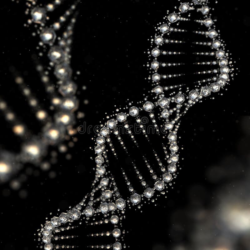 DNA Crystal stock illustration. Illustration of genetic - 180872586