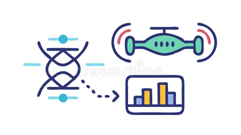 DNA Data Analysis, Biotechnology Informatics, Vector Design Generative ...
