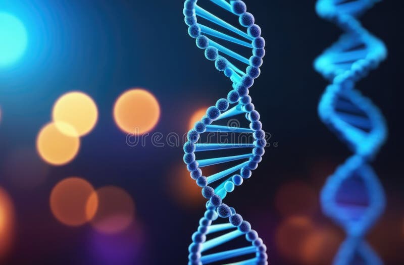 Blue Spiral of Dna,dna Structure, Genetic Code, Science Biotechnology ...