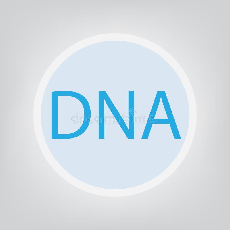 DNA Deoxyribonucleic Acid Acronym Stock Vector - Illustration of health ...