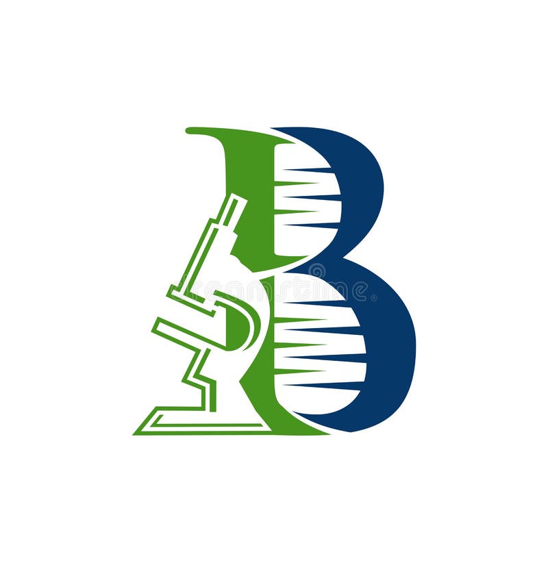 DNA Diagnostic Monogram Logo Letter B Stock Vector - Illustration of ...