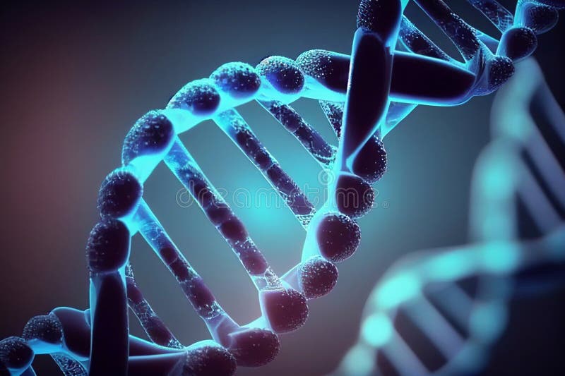 DNA Digital, Sequence, Code Structure with Glow. Science Concept Stock ...