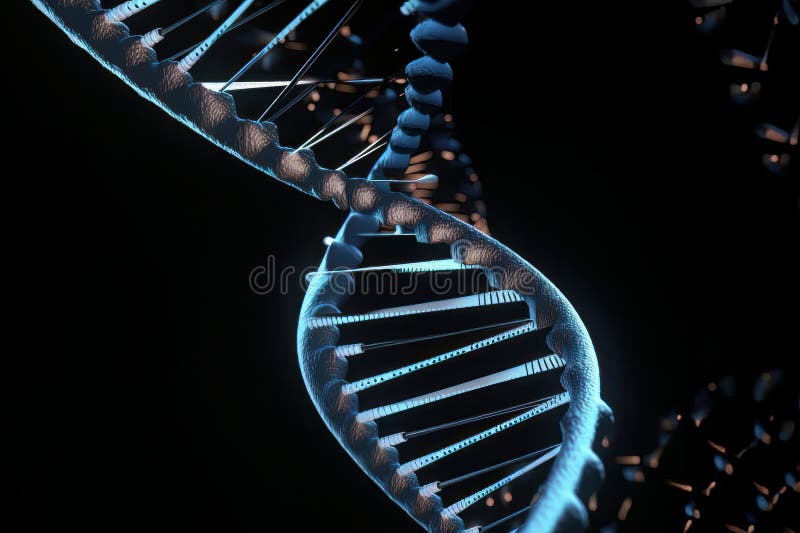 DNA Digital Structure Science Biotechnology Abstract Animation 3D ...