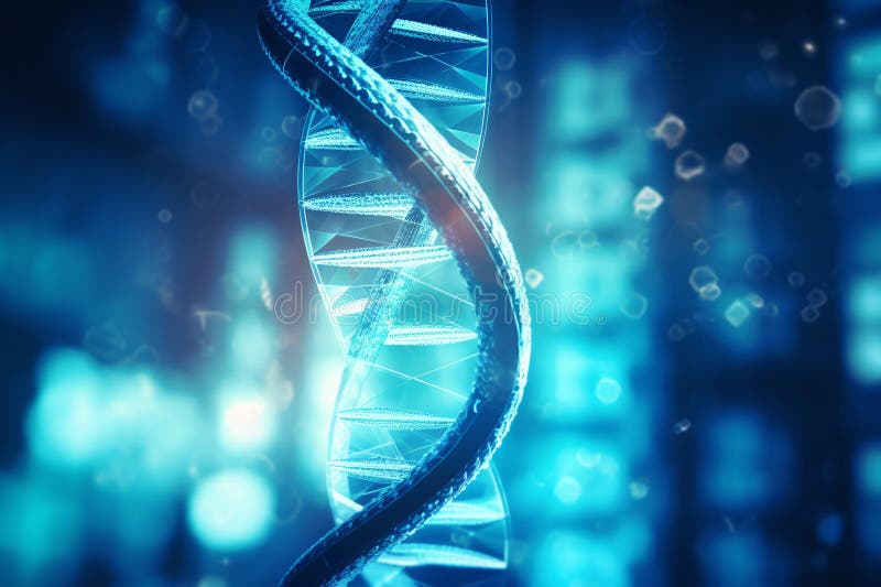 DNA in the Distant Future: a Closeup Look at the Blue Helix Stock ...