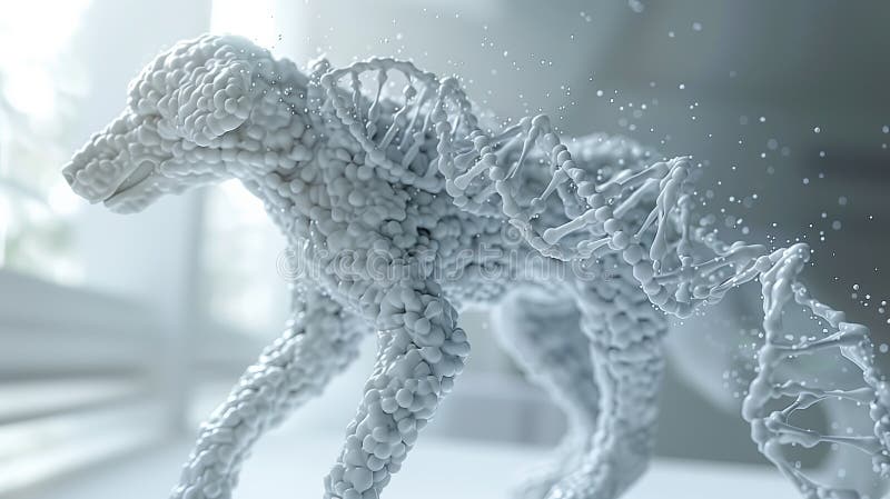 DNA Dog Artistry stock illustration. Illustration of medical - 321361148