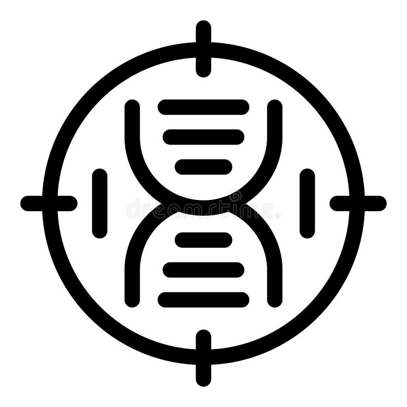 Genetic Research Targeting Dna Structure with Scope Symbol Stock ...