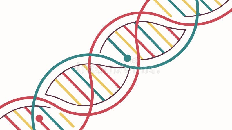 DNA Double Helix, Biology and Science Illustration Vector Design ...